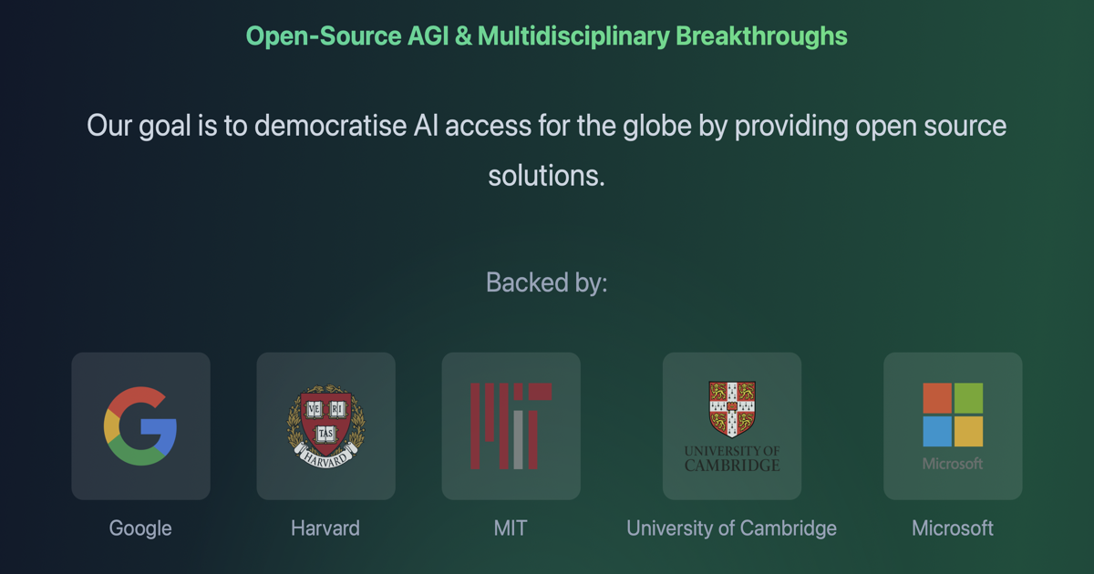Singularity Research - Democratizing AI for Humanity
